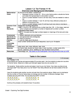 Fillable Online 2: Ten Frames 11-19 Fax Email Print - pdfFiller