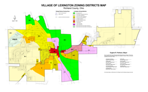 Fillable Online lexingtonohio VILLAGE OF LEXINGTON ZONING DISTRICTS MAP ...