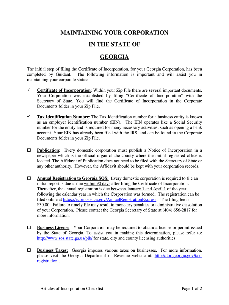 Fillable Online The initial step of filing the Certificate of ...