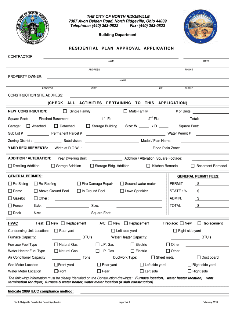 Fillable Online nridgeville INSTRUCTIONS FOR INSTALLATION OF PRIVATE ...