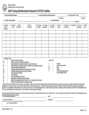 Fillable Online dhs state il Department of Human Services Staff ...