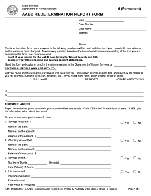Fillable Online dhs state il 6 (Permanent) Fax Email Print - pdfFiller