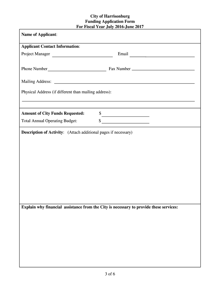 Fillable Online harrisonburgva CITY OF ROANOKE - Harrisonburg Virginia Fax Email Print - pdfFiller