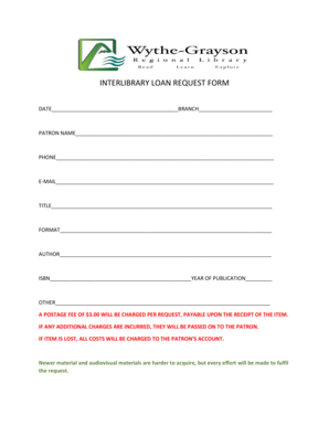 Fillable Online INTERLIBRARY LOAN REQUEST FORM - wythegraysonlibvaus ...