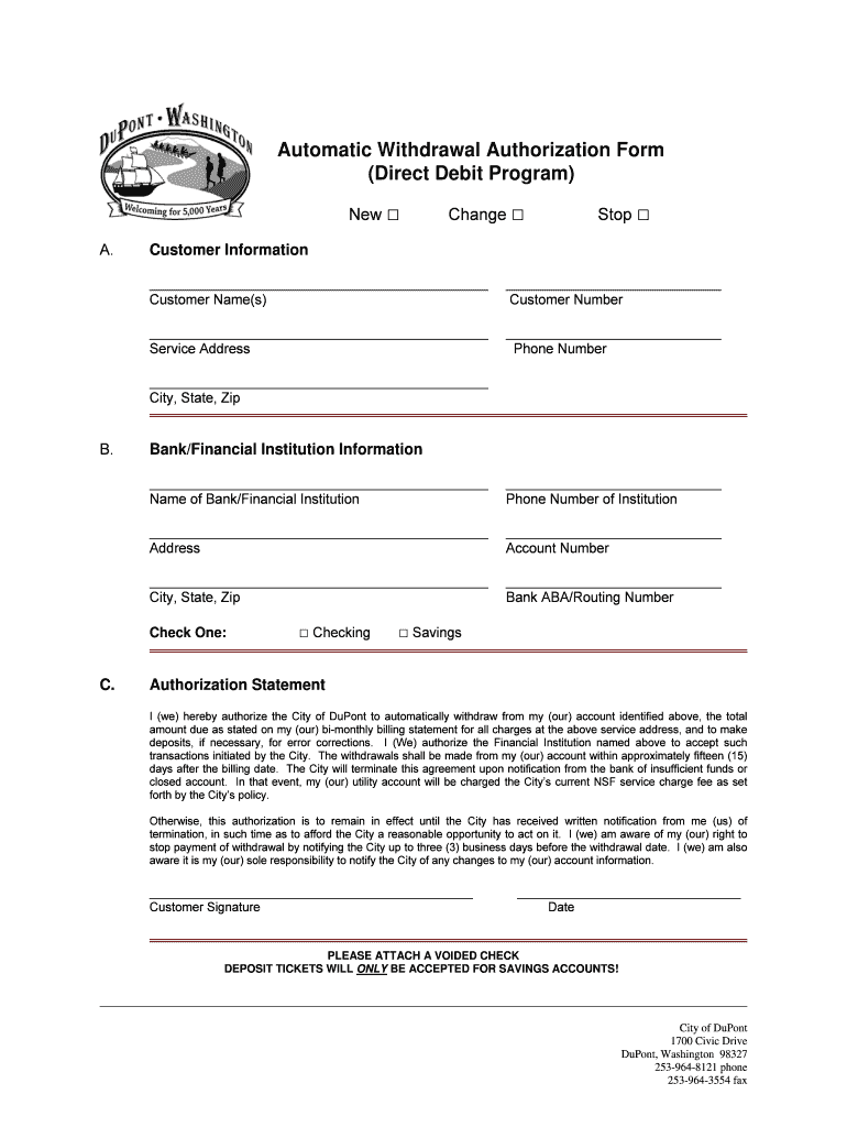 Fillable Online Auto Withdrawal explanation 5-11doc Fax Email Print ...