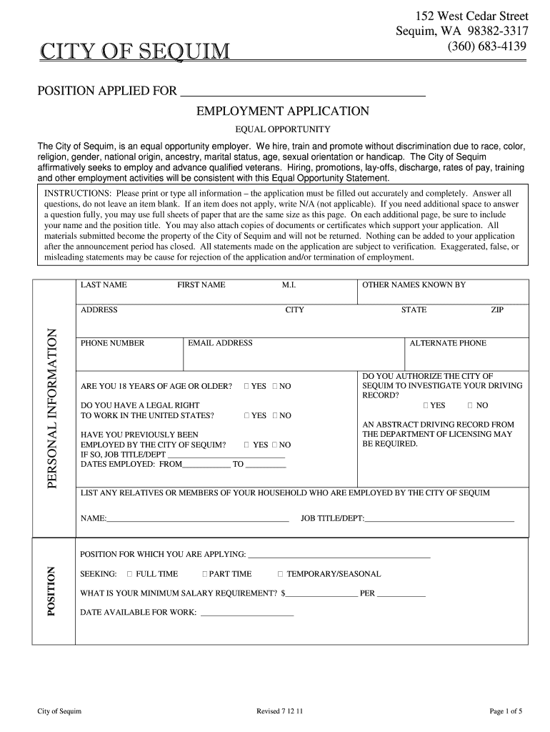 Fillable Online JobApp Form content update 16Sept11 Fax Email Print ...