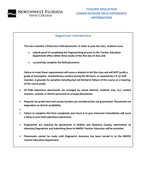 Fillable Online nwfsc Important Information - nwfscedu Fax Email Print ...