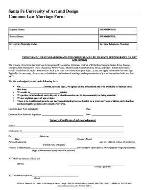 Fillable Online santafeuniversity Santa Fe University of Art and Design ...