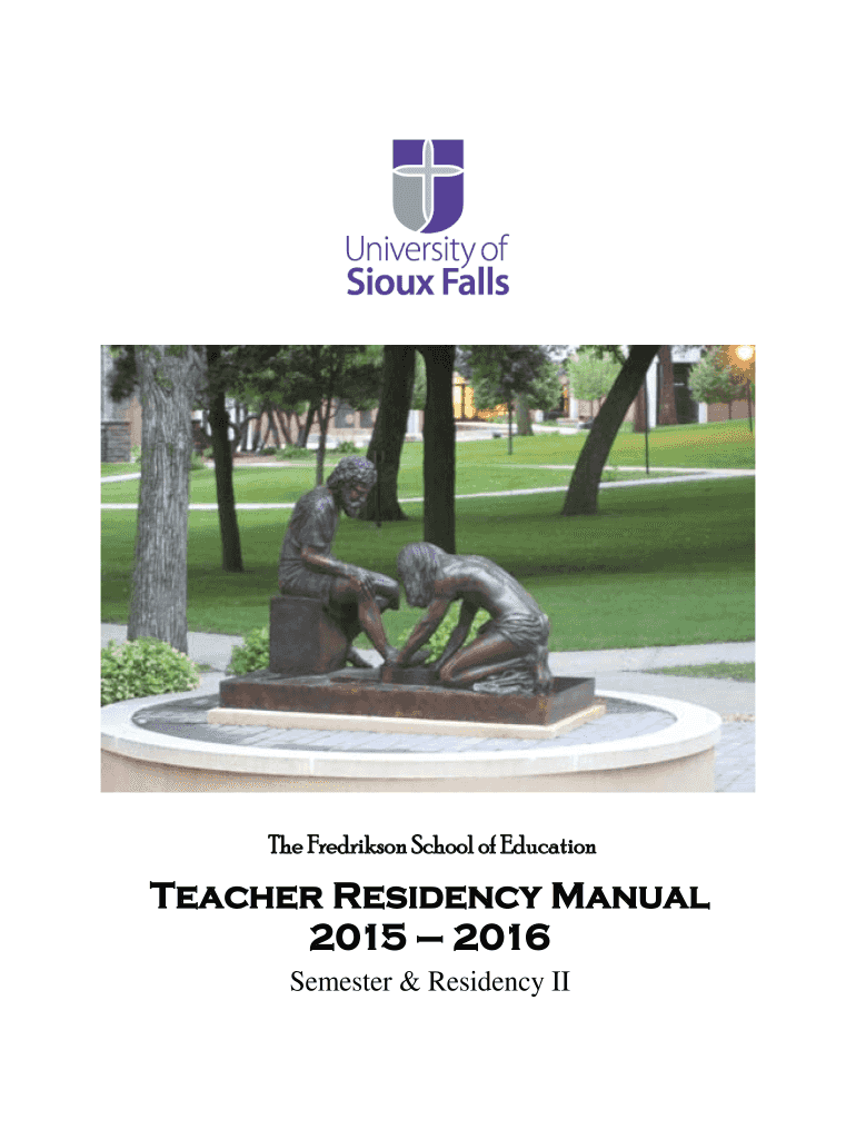 Fillable Online apps usiouxfalls The Fredrikson School of Education ...