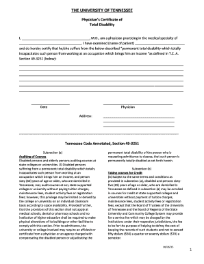 Fillable Online utm Physicians Certificate of - utm Fax Email Print ...