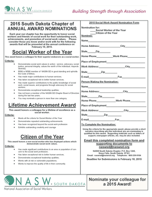 Fillable Online nasw-heartland Social Worker of the Year - NASW Heartland - nasw-heartland Fax ...