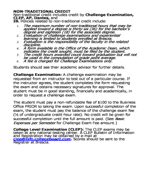 Fillable Online NON-TRADITIONAL CREDIT Fax Email Print - pdfFiller