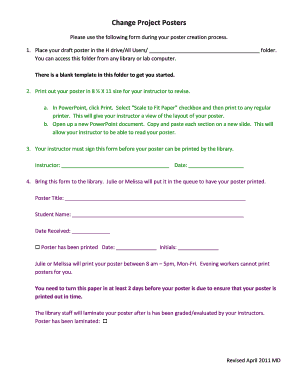 Fillable Online library brcn Change Project Posters - Blessing-Rieman ...