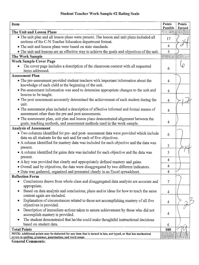 Fillable Online eagles cn Student Teacher Work Sample Cover Page Fax Email Print - pdfFiller