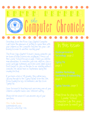 Fillable Online Computer Chronicle Fax Email Print - pdfFiller