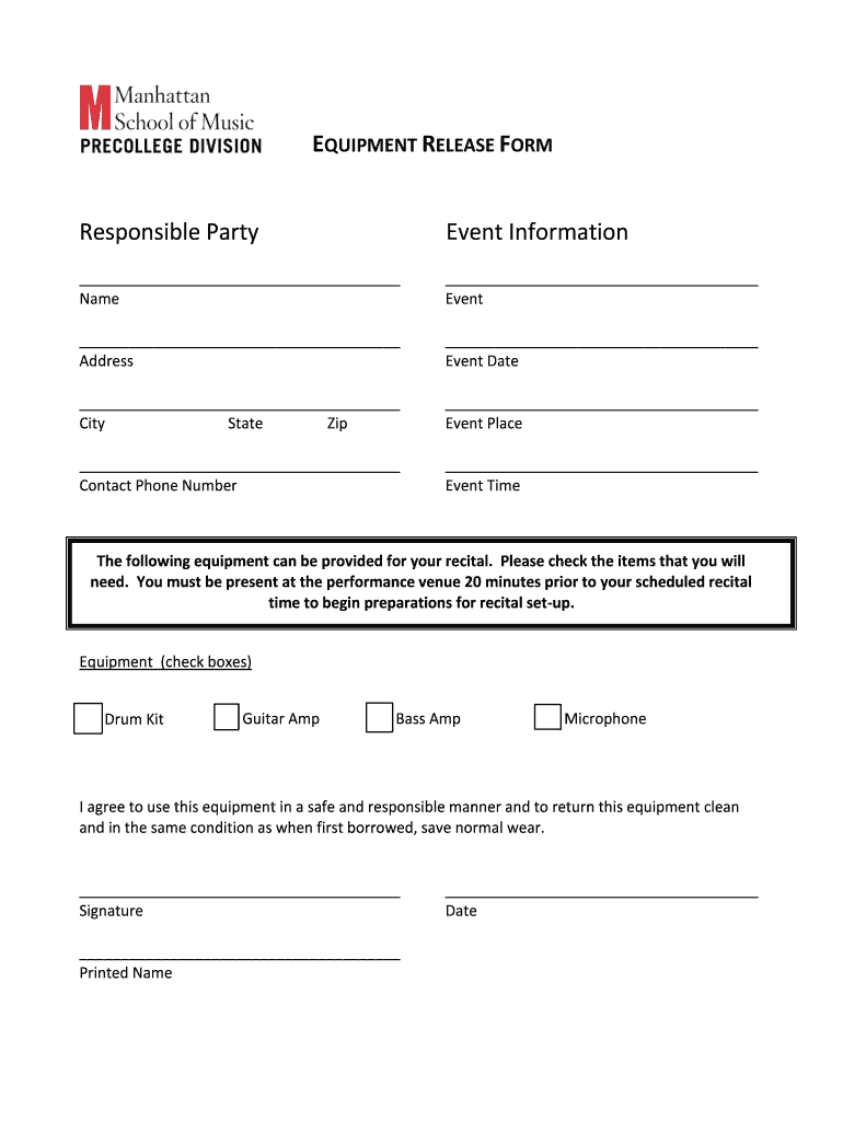 Fillable Online students msmnyc Responsible Party Event Information Fax ...