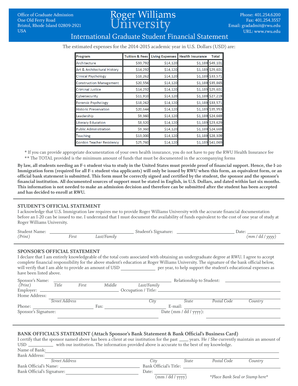 Fillable Online rwu Office of Graduate Admission Roger Williams One Old ...