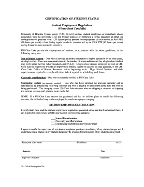 Fillable Online prtl uhcl CERTIFICATION OF STUDENT STATUS - UHCL Fax ...