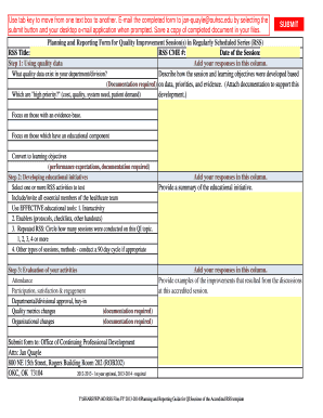 Fillable Online cme ouhsc Planning and Reporting Form for Quality ...