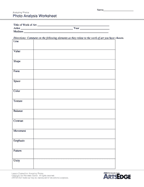 Fillable Online Analyzing Photos Fax Email Print - pdfFiller