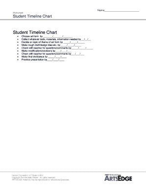 Fillable Online Student Timeline Chart Fax Email Print - pdfFiller