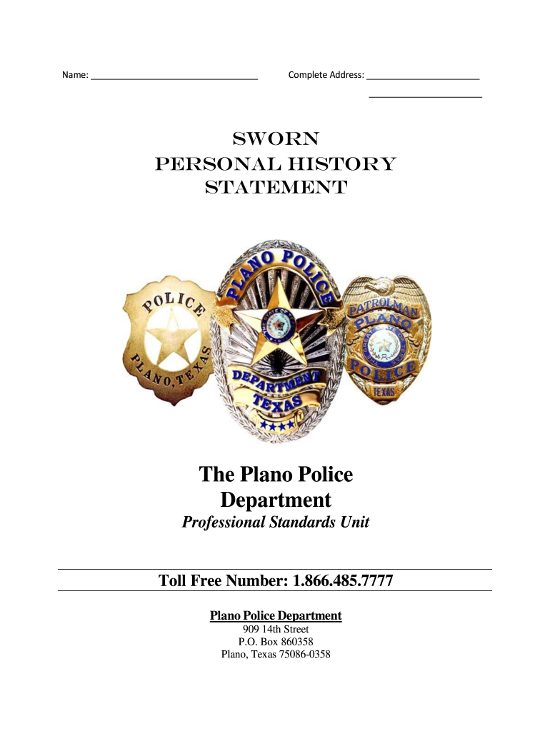 Plano police department reviews: Fill out & sign online | DocHub