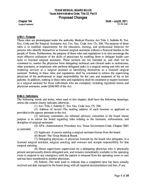 Fillable Online tmb state tx Texas Administrative Code, Title 22, Part ...