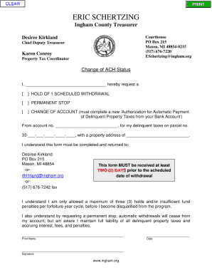 Fillable Online tr ingham ERIC SCHERTZING - Ingham County Michigan Fax ...