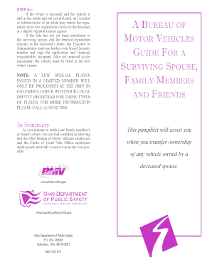 Fillable Online If the owner is deceased and the vehicle is Fax Email ...