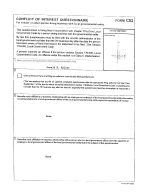 Fillable Online FORM Cia - Taylor Tx Fax Email Print - pdfFiller