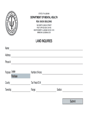 Fillable Online mh alabama RSA UNION BUILDING - Alabama Department of ...