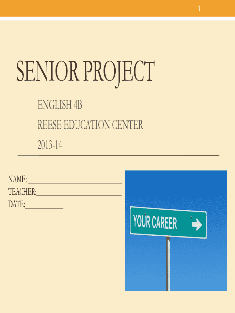 Fillable Online Senior Project PDF FILEpdf Fax Email Print - pdfFiller
