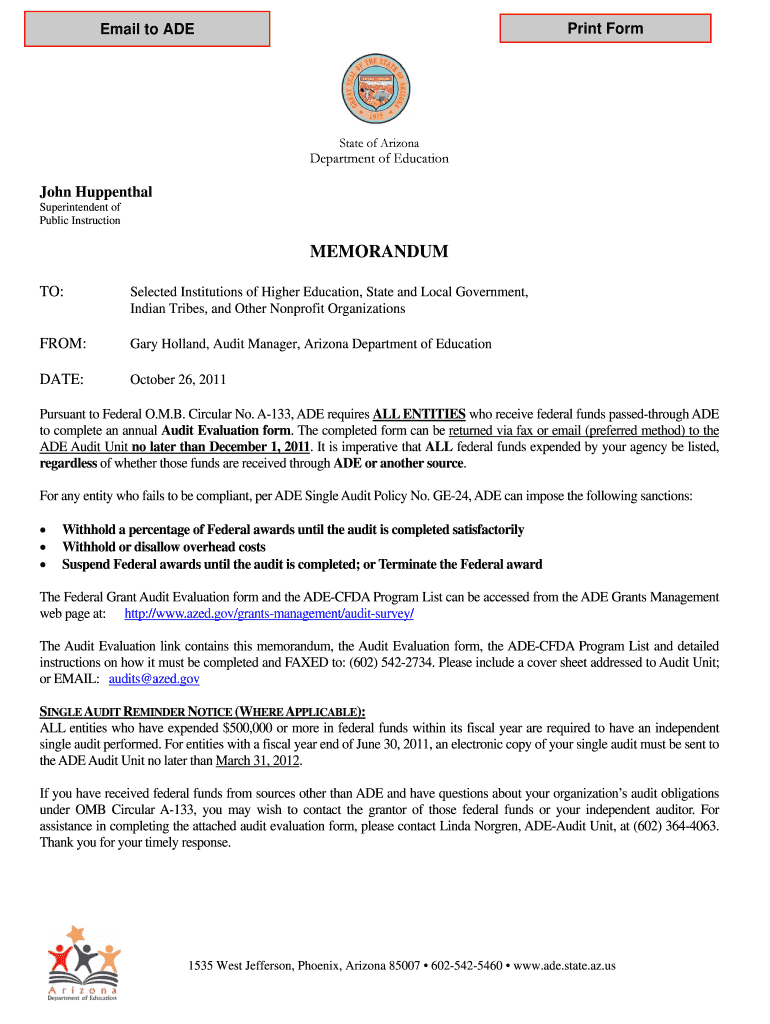 Fillable Online azed Email to ADE - azed Fax Email Print - pdfFiller