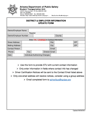 Fillable Online studenttransportation azdps Student Transportation Unit Fax Email Print - pdfFiller
