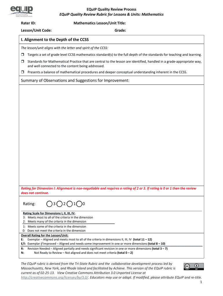 Fillable Online commoncore aetn I Alignment to the Depth of the CCSS ...