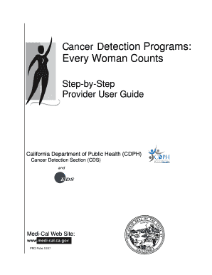 Fillable Online filesaccepttest medi-cal ca Cancer Detection Programs ...