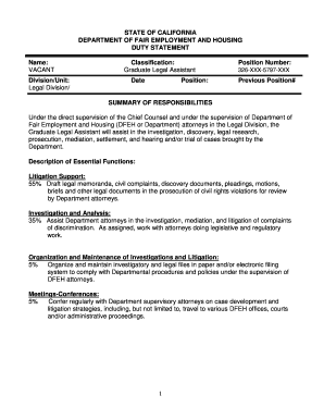 Fillable Online dfeh ca Previous Position# - dfeh ca Fax Email Print ...