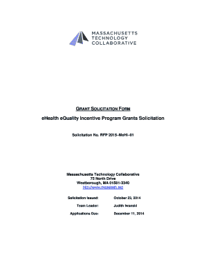 Fillable Online GRANT SOLICITATION FORM Fax Email Print - pdfFiller