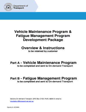 Fillable Online Vehicle Maintenance Program & Fax Email Print - pdfFiller
