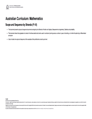 Fillable Online Australian Curriculum: Mathematics Fax Email Print ...