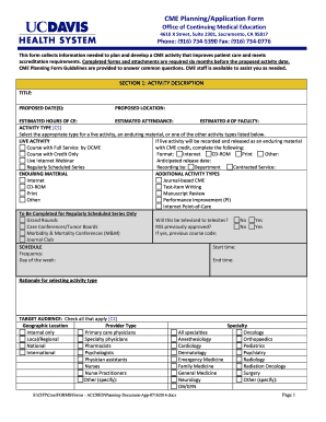 Fillable Online A Guide for and Documentation of the Planning of a CME ...