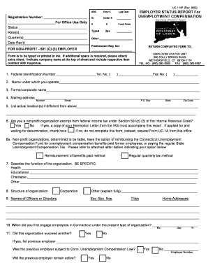 Fillable Online UC-1 - to sign up for CT Unemployment tax number Fax ...