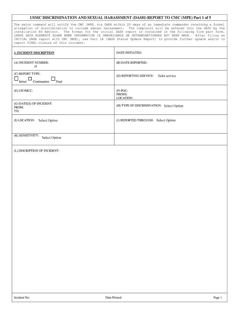 Fillable Online 2ndmlg marines USMC DISCRIMINATION AND SEXUAL bb ...