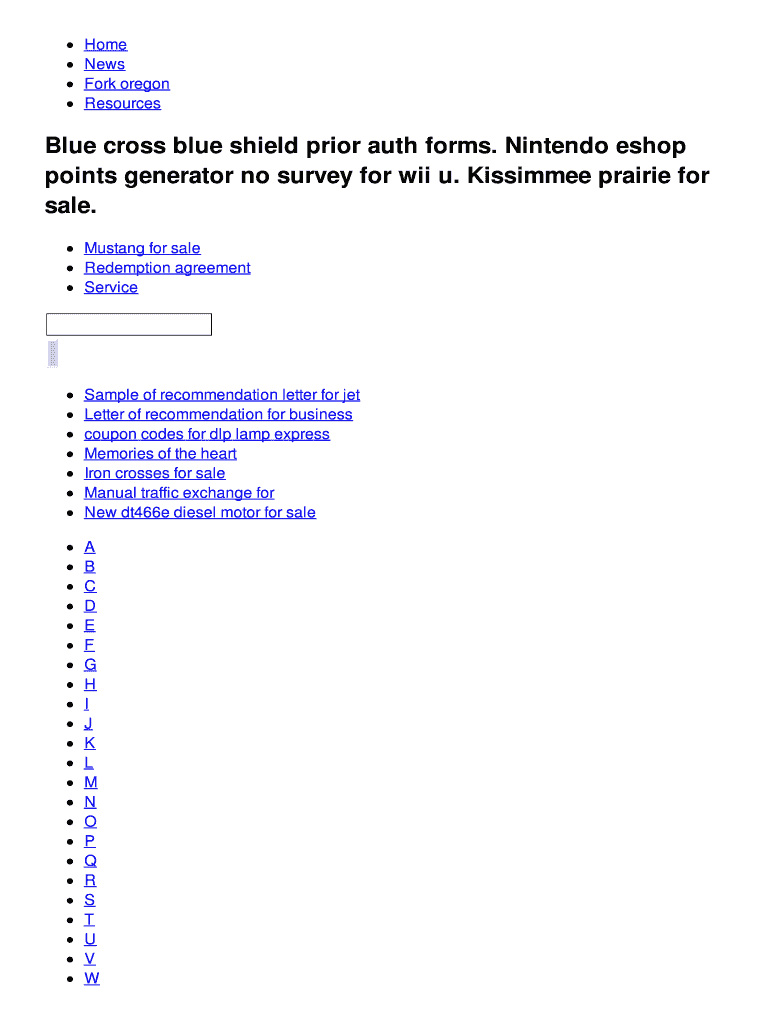 Fillable Online ujgc accessthemagic Blue cross blue shield prior auth ...