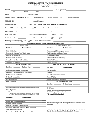 Fillable Online CRIMINAL JUSTICE STANDARDS DIVISION - ncdojgov Fax ...