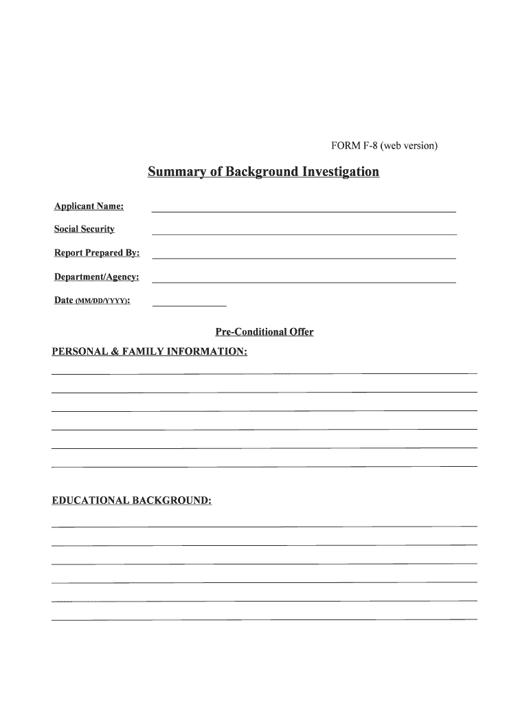 Fillable Online STS F8 Form.PDF Fax Email Print - pdfFiller