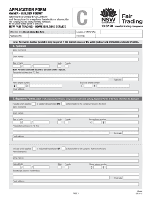Fillable Online APPLICATION FORM C - ablisbusinessgovau Fax Email Print ...