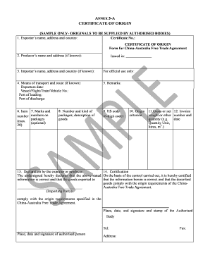 Fillable Online dfat gov ANNEX 3-A Fax Email Print - pdfFiller