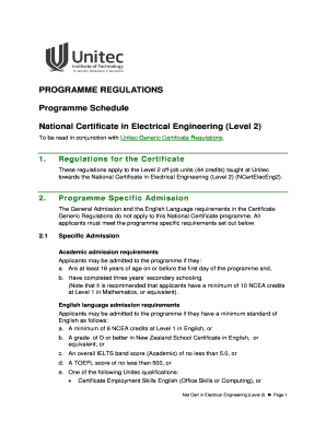 Online Electrical Engineering Certificate - Fill Online, Printable ...