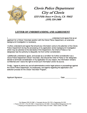 Fillable Online letter of understanding 2 .doc Fax Email Print - pdfFiller